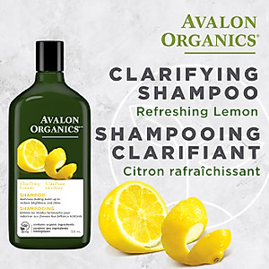 Avalon Organics Clarifying Lemon Shampoo, 11 oz. (Pack of 2)