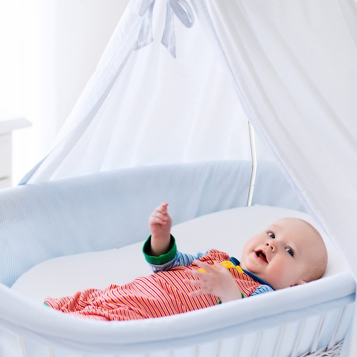 1 Set Net Stand Holder Clip- on Baby Bed Net Mounting Support Ring Rack Net Accessories