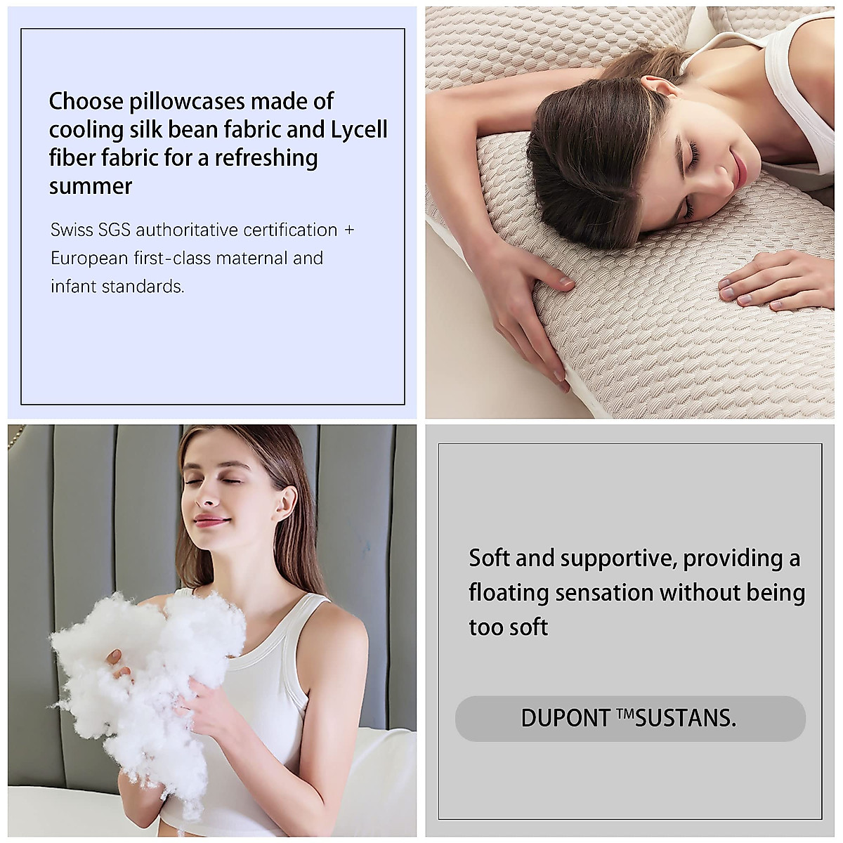 taynoes Pregnancy Pillows Cooling for Sleeping, Maternity Pillows, Detachable and Adjustable Double-Sided Support for Pregnant Women Back, Belly, Stomach,Hip Pregnancy Must Haves (Coffee)