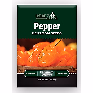 Hot Pepper Seeds for Planting, Cayenne, Hungarian Yellow, Jalapeno, Serrano, Habanero Orange, Heirloom Pepper Seeds Variety Pack, NonGMO