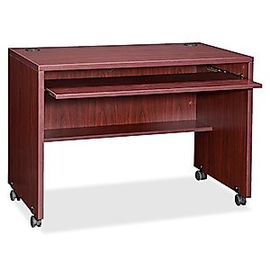 Lorell LLR48085 Essentials Computer Workstation, 5" Height X 42.5" Width X 39.25" Length, Brown