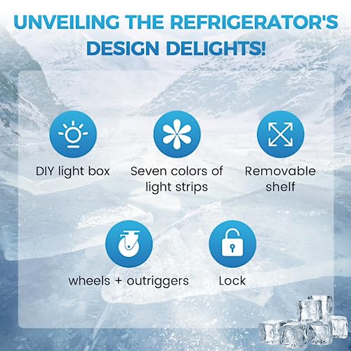 HIPOPLLER Refrigeration Glass 1 Door Upright Display Beverage Cooler Merchandiser with LED Lighting; 10.9 Cubic Ft., Silver