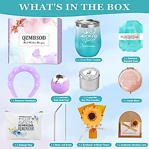 QZMBSOD Gifts for Women, Birthday Gifts for Women Self Care Gift for Women Gift Basket for Women Her,Friends,Mom,Wife Lavender Gift Unique Gift Ideas for Women (10pack Scented Set)