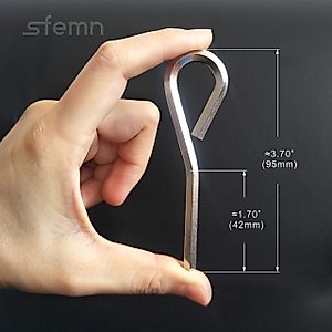 Sfemn 7/32” Hex Key Dogging Key Allen Key with Full Loop, Allen Wrench Door Key for Push Bar Panic Exit Devices, Crash Bar, Gym door, solid Metal – 5 Packs
