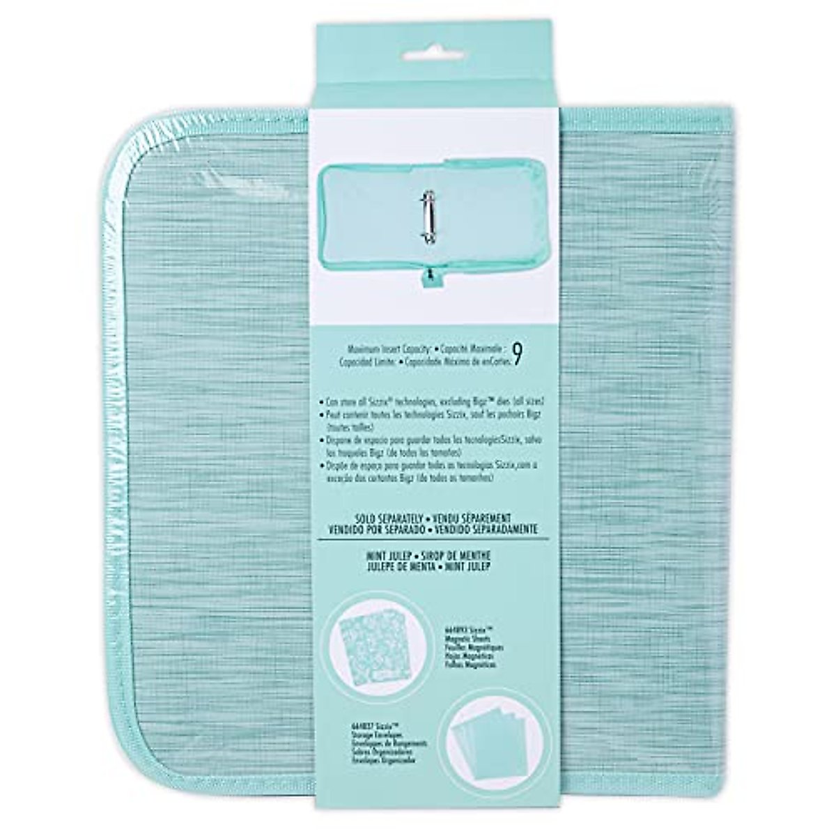 Sizzix Frmlt & Thnlt STO Sol, Sm, Mint Julep Framelits & Thinlits Die Storage Solution Small, Multicolor
