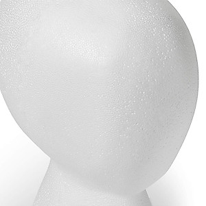 FloraCraft SmoothFōM Faceless Head 5.8 Inch x 6.8 Inch x 9.8 Inch White