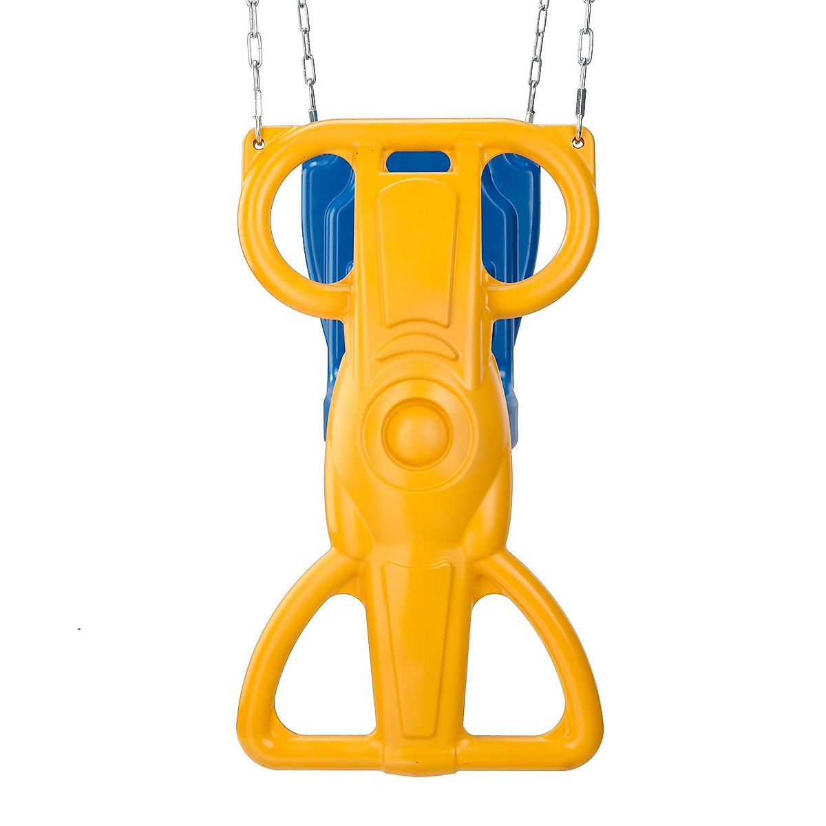 Swing-N-Slide Wind Rider Glider Swing, No Swing Hangers Yellow/Blue, 72" H x 14" W x 25" L