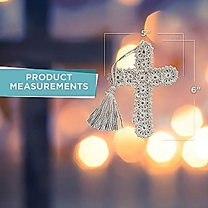 Crocheted Cross Bookmarks (Set of 12) Religious Church Gifts and Bible Study Supplies