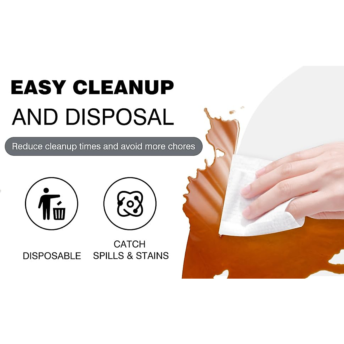 Craft And Party, White Plastic Table Cover Roll - 40in X 100 feet Heavy Duty Plastic banquet Table Cover Roll. (White)