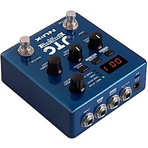 Briskdrop NUX JTC Pro Drum & Loop Pedal Bundle with 2 MXR Instrument Cables, 3 MXR Patch Cables and Dunlop Pick Pack, jtcprobundle1