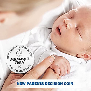Neatbuddy Decision Making Coin 2PCs Set, Pregnancy Gifts for First Time Moms, New Dad Gifts, New Moms Gifts for Women,New Baby Gift for New Parents to Be Birthday Gift