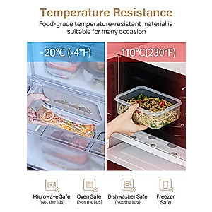 Kootek Food Storage Containers 21 Pack with Lids, Kitchen Airtight Meal Prep Container Reusable Pantry Organization and Storage Plastic Lunch Box Leak Proof Microwavable Dishwasher Safe