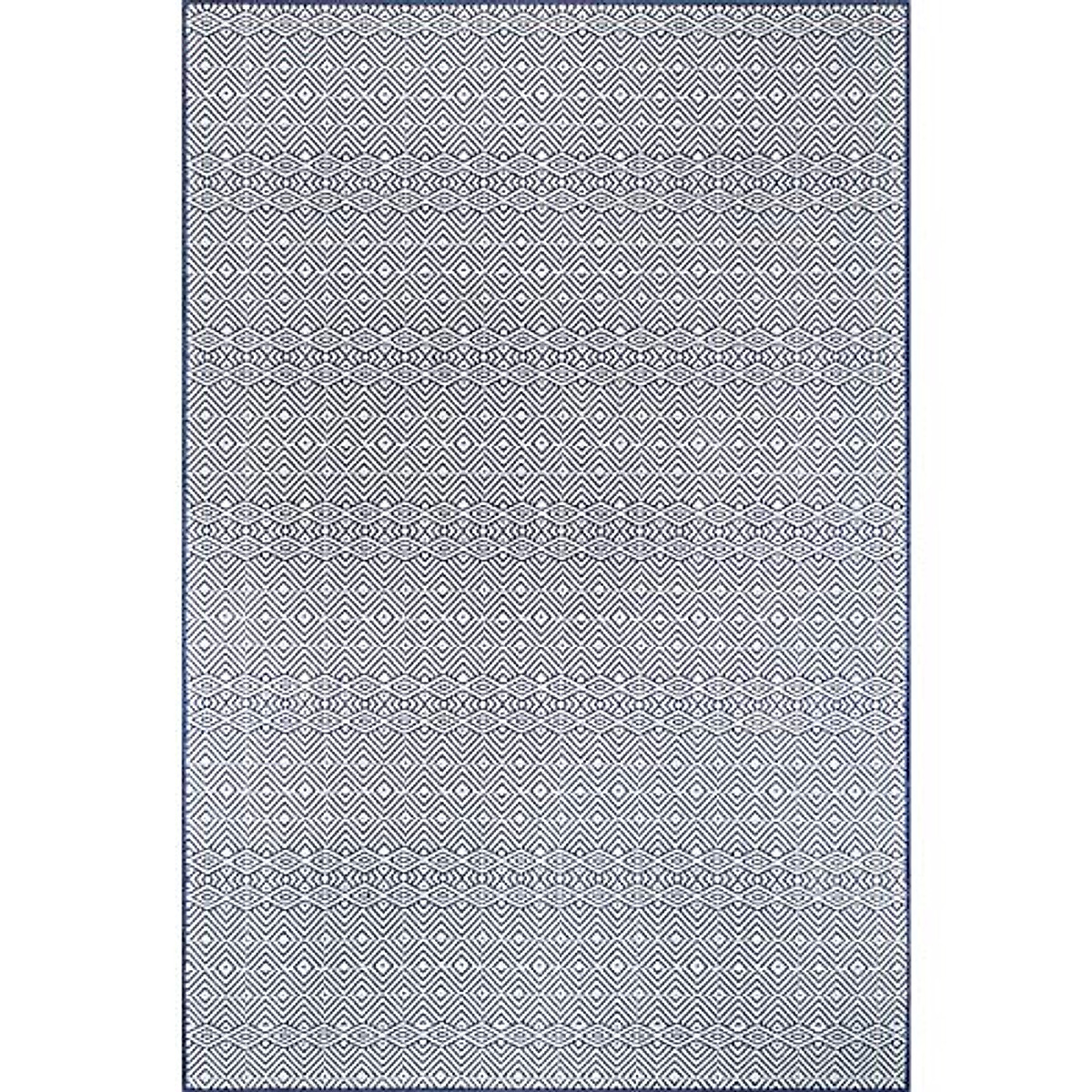 nuLOOM Paloma Abstract Geometric Indoor/Outdoor Area Rug, 4' x 6', Navy