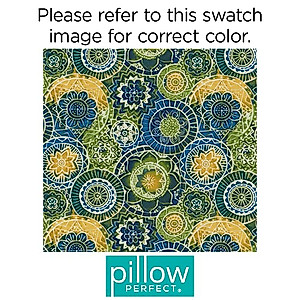 Pillow Perfect - 535265 Outdoor/Indoor Omnia Lagoon Throw Pillows, 18.5" x 18.5", Blue, 2 Pack