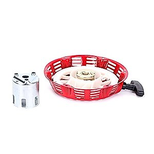 Recoil Pull Starter and Start Cup Assembly Replaces for Honda GX340 GX390 GX610 GX620 Generator 188/190f Lawn Mower Garden Machinery Parts
