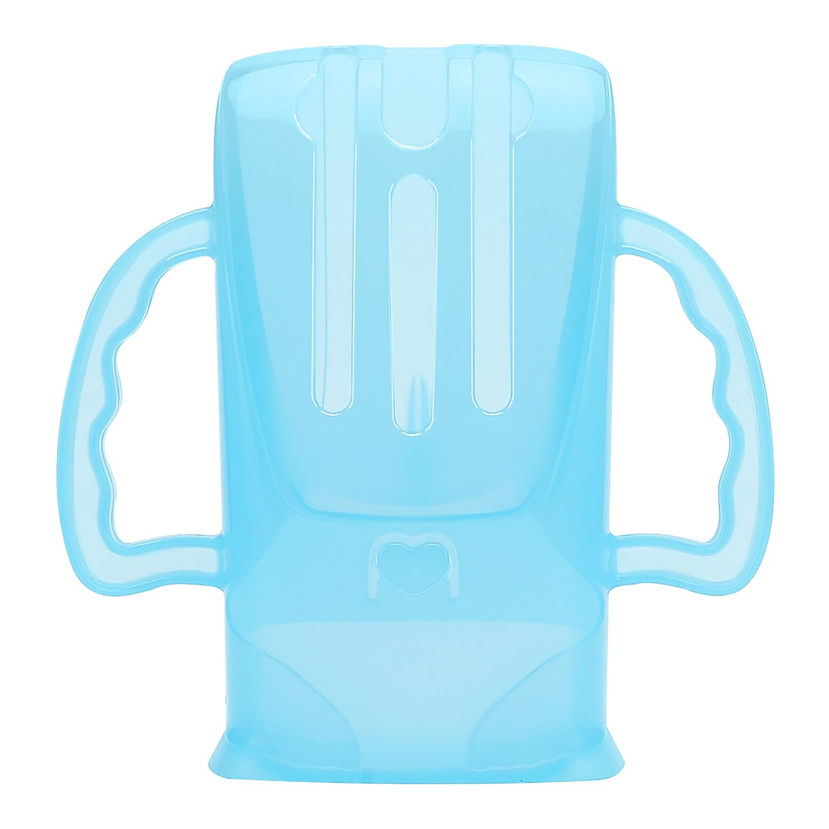 Squeeze Proof Holder for Food Pouches & Juice Boxes, Universal Multipurpose Design, Makes Baby More Fond of Self-Feeding, Prevent Messes, Food Safe (Blue)