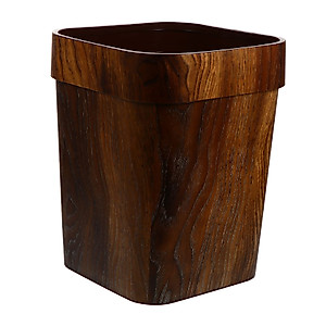 STOBAZA Trash Can Wastebasket Household Garbage Bin Home Office Bathroom Kitchen 10inx10inx12in