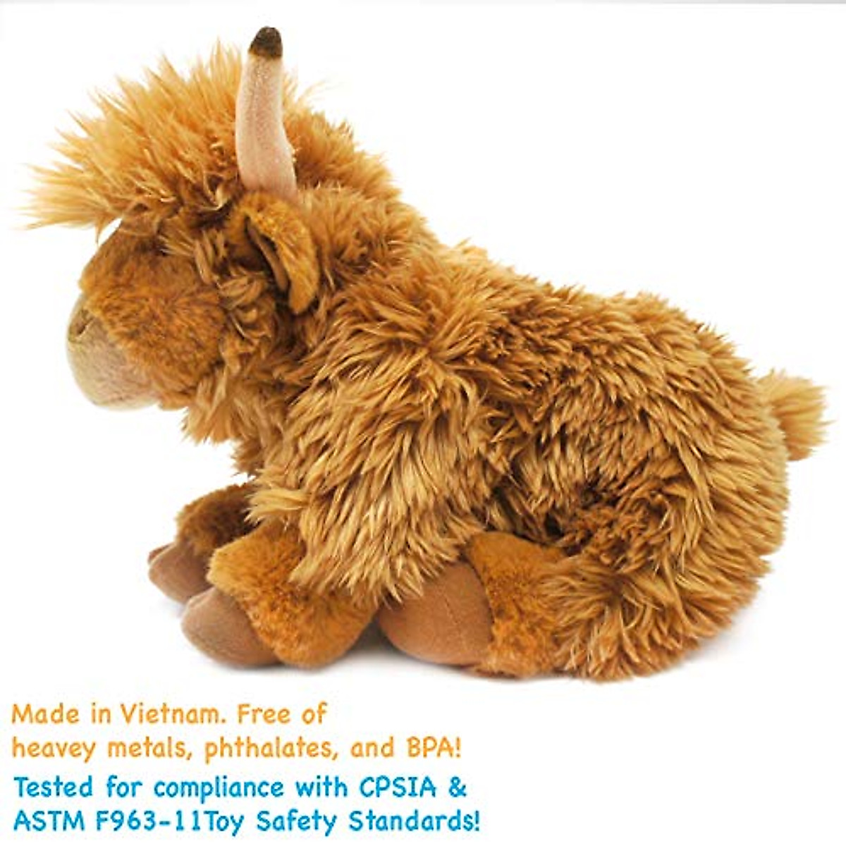 TigerHart Henley The Highland Cow - 11 Inch Stuffed Animal Plush (Classic Edition)