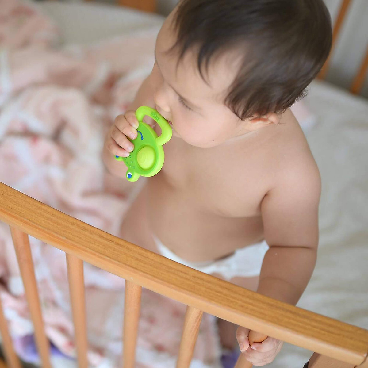 HABA Popping Frog Silicone Baby Fidgeting and Teething Toy