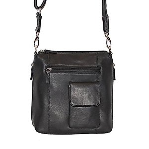 GTM Gun Tote'n Mamas Concealed Carry Flat Sac Handbag, Black, Small