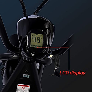 SAY YEAH Fat Tire Scooter for Adults Electric 20 mph Powerful Up 500w Electric Scooters with 2 seat Commuter Scooter Citycoco Scooter Black