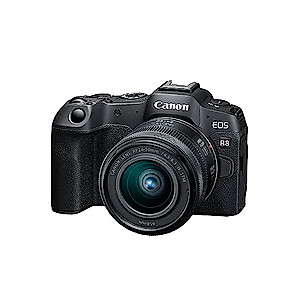 Canon EOS R8 Content Creator Kit, Full-Frame Mirrorless Camera, RF Mount, 24.2 MP, 4K Video, DIGIC X Image Processor, Compact, Lightweight, Smartphone Connection, Tripod Grip, Stereo Microphone