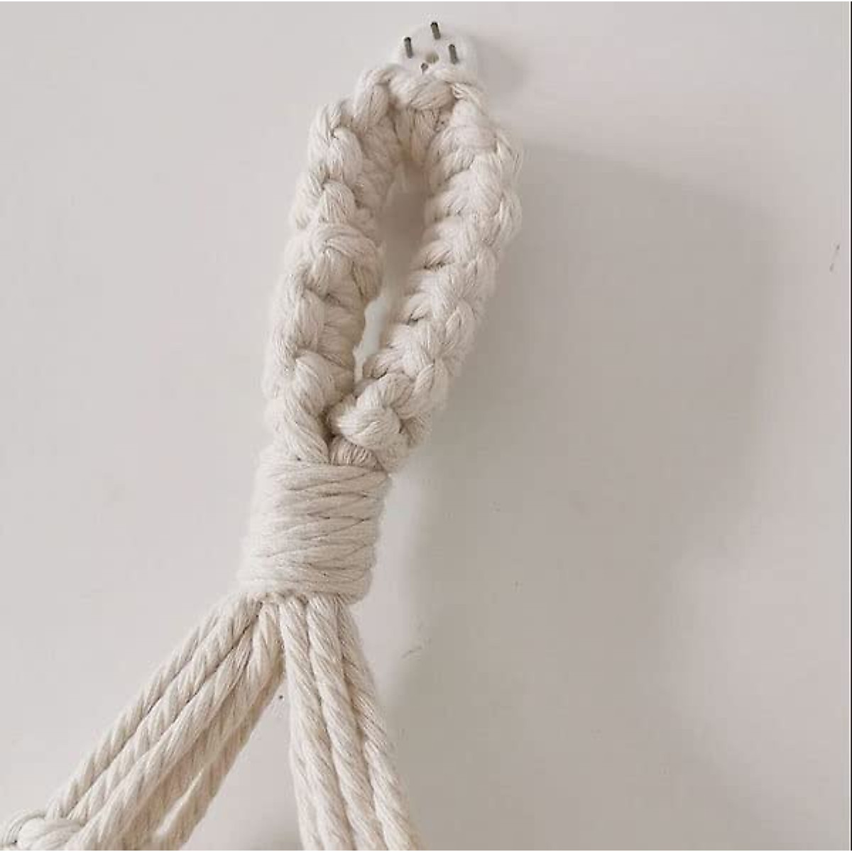 TJLSS Handmade Floating Shelf Solid Wood Flower Stand Wall Hanging Partition Woven Tapestry Home Living Room Decoration Board