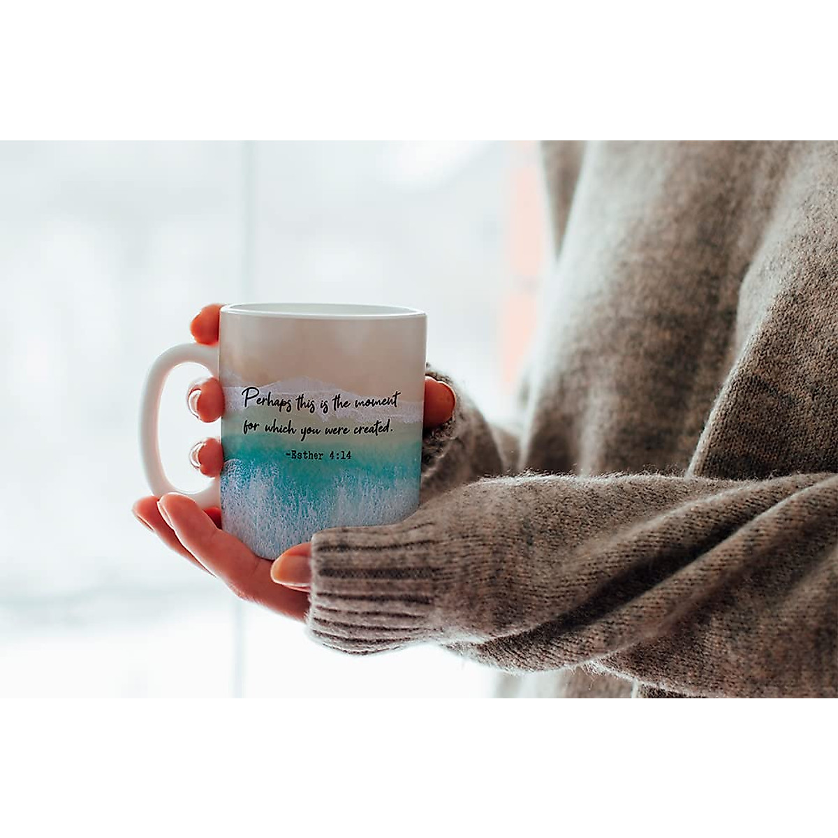 TJ Originals Esther 4:14 Perhaps This Is The Moment Gifts for Her - Bible Verse Graduation Drinkware- 11oz Ceramic Mug - Best Christian Office BFF Gifts for Women Friends