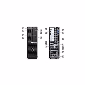 Dell Optiplex 5000 5090 SFF Small Form Factor Desktop Computer Tower (2021) | Core i5-2TB SSD Hard Drive + 2TB Hard Drive - 32GB RAM | 6 Cores @ 4.6 GHz Win 11 Home
