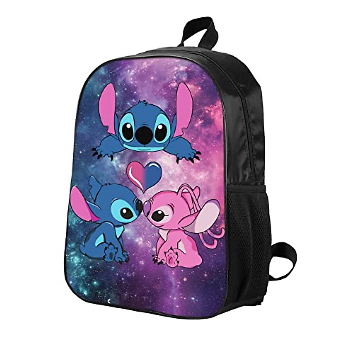 VQESYKU Cartoon School Backpack Set Laptop Backpacks with Lunch Bag Cute Travel Bag Gifts for Boys And Girls, bluepink