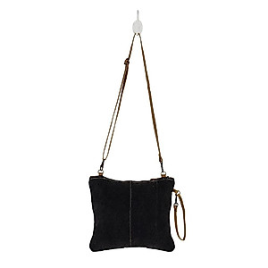 Myra Bag Artless Small & Cross Body Bag Upcycled Canvas, Rug, Leather & Cowhide S-2607