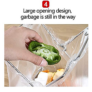 Desktop Trash Bag Holder,Small Garbage Bag Rack,Home Kitchen Countertop Folding Trash Bag Bracket Organizer Dishcloth Towel Rack
