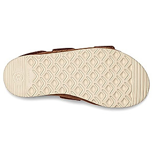 UGG Girls K GOLDENSTAR Slingback Sandal, Chestnut, 5 Big Kid