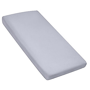 Nap Mat Sheet, 24" x 48" x 4" Fitted Elastic Corners Preschool Day Care Rest Nap Mat Cover, Soft & Breathable Microfiber Baby Sheets for Regalo My Cot Portable Toddler Bed and Joovy Travel Cot, Gray