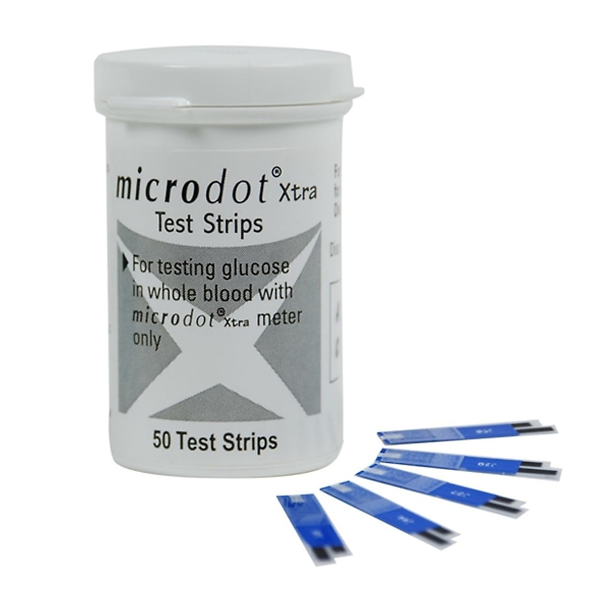Microdot Xtra Glucometer Test Strips