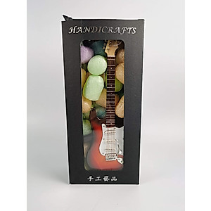 ALANO Mini Musical Ornament brown Electric Guitar model with Stand guitar model (GE93BR-17)