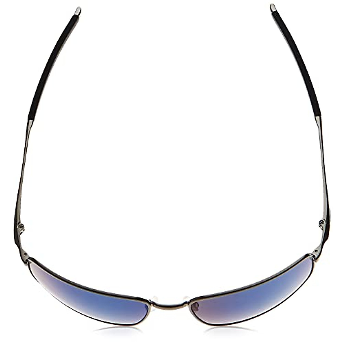 Oakley Men's OO4075 Square Wire Rectangular Sunglasses, Carbon/Grey Polarized, 60 mm