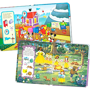 Disney Puzzle Picture Search Book Set - 4 Disney Travel Puzzle Board Books Featuring Disney Mickey Mouse, Minnie Mouse, Sofia The First, Jake and The Neverland Pirates and Doc McStuffins.