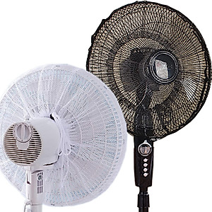 eyigylyo 2 Pack Round Electric Fan Guard Dust Cover,Mesh Covers Allow Air to Pass Through for Pedestal Fan Summer Washable Dustproof Safety Fan Protection