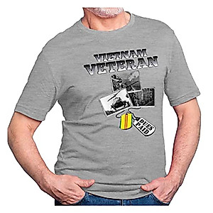 Vietnam Veteran - Dues Paid - Performance T-Shirt (X-Large) Grey