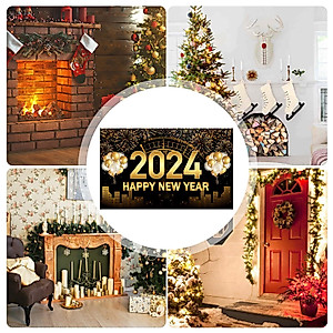 2024 Happy New Year Backdrop Happy New Year Background Cloth Happy New Year Banner New Year Party Decoration Family Party Photo Background