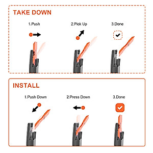 Plastic Razor Blades Scraper Tool - 2 Pack Wall Paint Remover with 100 Pcs Plastic Blades Kit No Scratch Car Window Glass Wood Sticker Removal Floor Stove Kitchen Vinyl Adhesive Decal Tape Cleanings