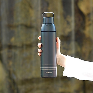 Tervis Venture Water Bottle NFL Philadelphia Eagles - Super Bowl LIX Champions Triple Insulated Tumbler Travel Cup Keeps Drinks Cold & Hot, 26oz, Stainless Steel