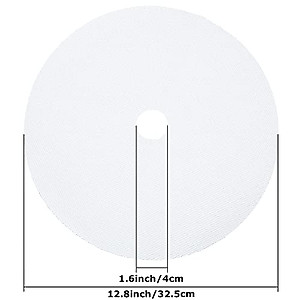 16 Pack Round Silicone Dehydrator Sheets, 13 Inch Non-stick Round Dehydrator Mesh, Silicone Steamer Liners, Fruit Dehydrator Mats for Drying Fruit, Making Beef Jerky, Steaming Food