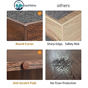 beeNbkks Dog Stairs Furniture, Extra Wide Wooden Pet Steps for Medium Large Dogs and Cats, Non-Slip Pet Ladder for Elderly Injured Pets Short Legged Puppy to Reach Couch Sofa High Bed Windowsill