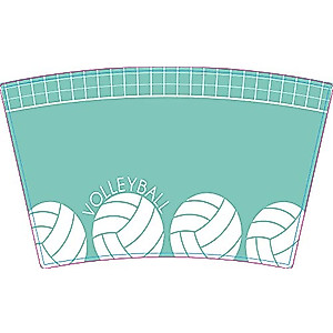 Volleyball Stainless Steel 16 oz Travel Mug with Lid