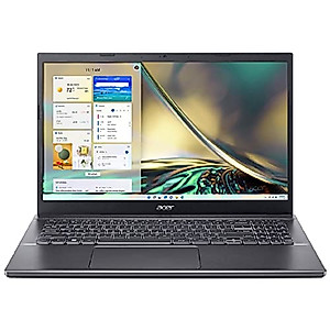 acer 2023 Aspire 5 15.6" FHD IPS Laptop PC 10-Core 12th Intel Core i7-1255U Iris Xe Graphics 16GB DDR4 256GB NVMe SSD WiFi AX RJ-45 BT HDMI Webcam Thunderbolt 4 Backlit KB Windows 11 Pro w/RE USB