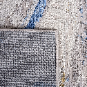 SAFAVIEH Palma Collection Area Rug - 6'7" x 9'2", Beige & Light Blue, Non-Shedding & Easy Care, Ideal for High Traffic Areas in Living Room, Bedroom, Dining (PAM334A-6)