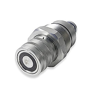 MIKODA 7246802 AT406475 Hydraulic Female Flat Face Quick Coupler Skid Steer Φ48mm Thread, Compatible with Bobcat John Deere Skid Steer Loader 318E 319E 320E 323E 326E 328E 329E 332E