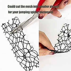 JILINWEI Praying Mantis for Jumping Spider Enclosure Accessories,Jumping Spider Habitat Decor Climbing Moss Ribbon for Hide,Tarantula Pet Praying Mantis Webbed Moss Ribbon with Magnet,Pink